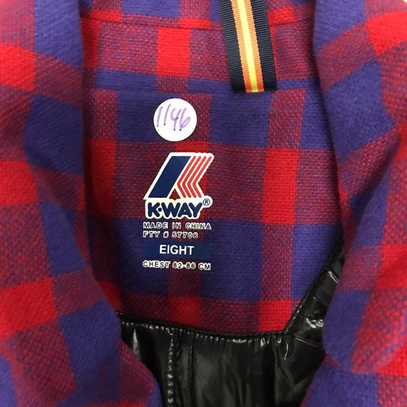 KWAY | Tops | Nwt Kway Coat Long Jacket Red Padded Wool Sz 8 | Poshmark